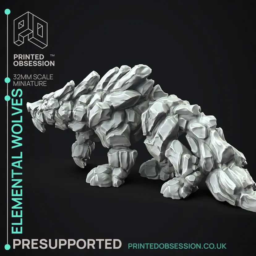 Halloween Elemental Wolves by AZ3Dprinting - MakerWorld