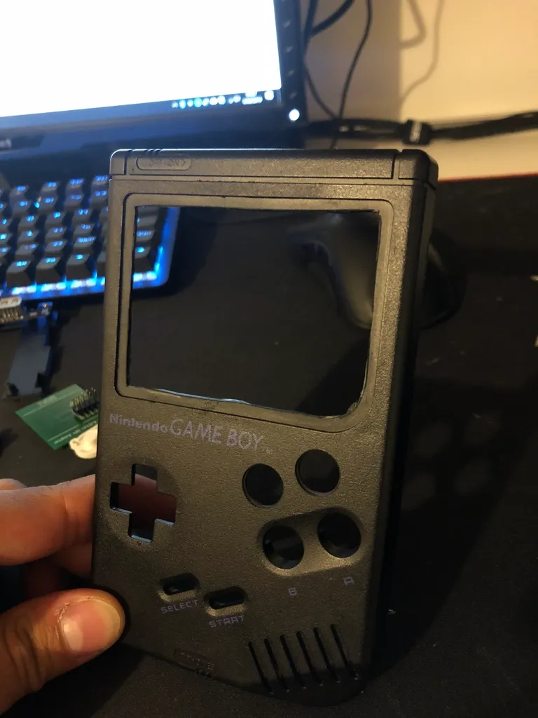 Gameboy Zero Screen Stencil 3mm Border Remixed by 1emerson1 - MakerWorld