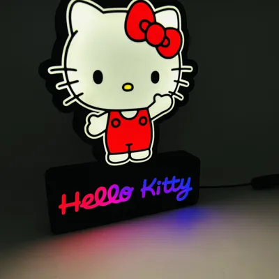 Hello Kitty LED LightBox by Cosmic Debris 3D - MakerWorld