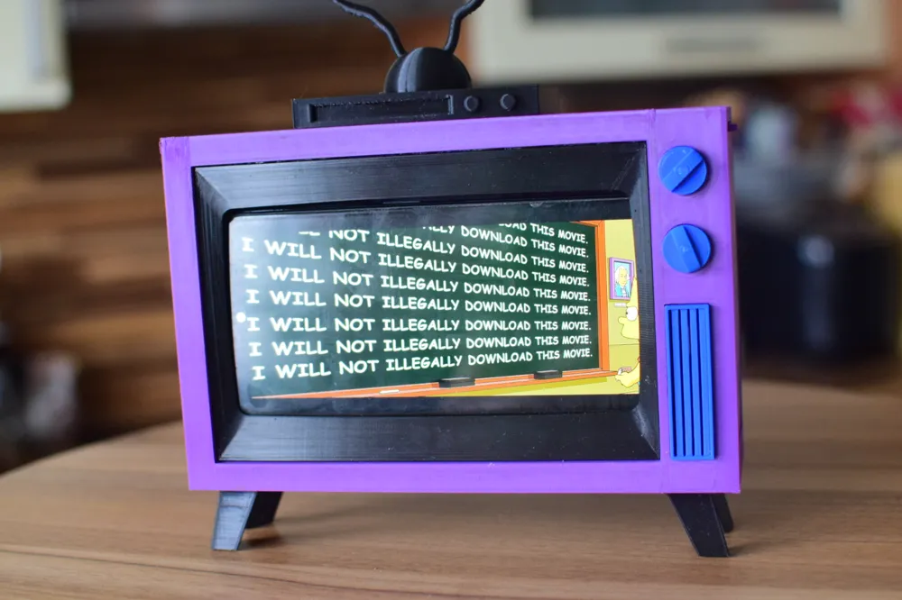 Simpsons tv phone holder by nbalet - MakerWorld