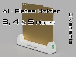 A1 mini Plates Holder by Wojciech Kawa MakerWorld: Download Free 3D Models