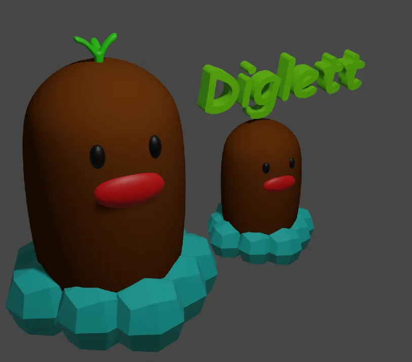 Diglett Pokemon by 3D-wex - MakerWorld