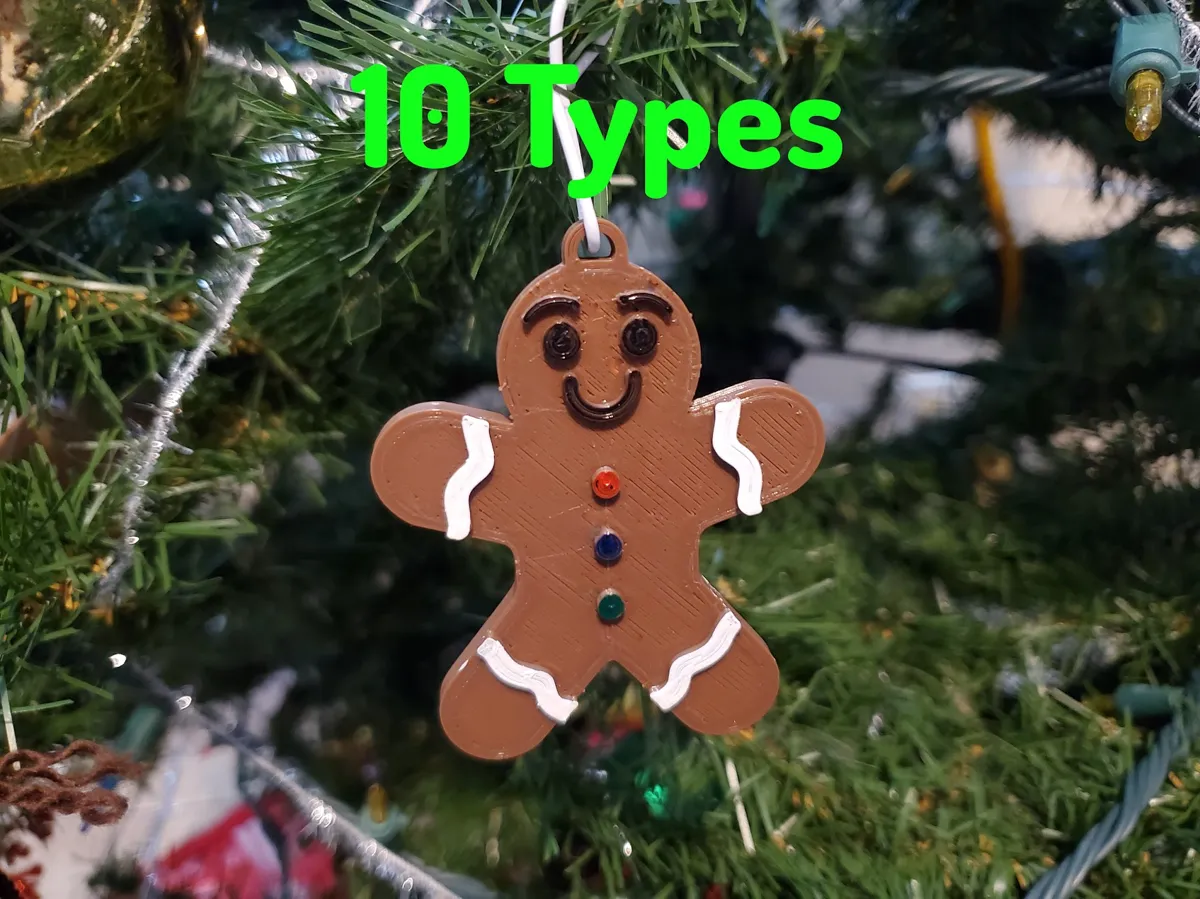 Christmas Gingerbread Men - Free 3D Print Model - MakerWorld