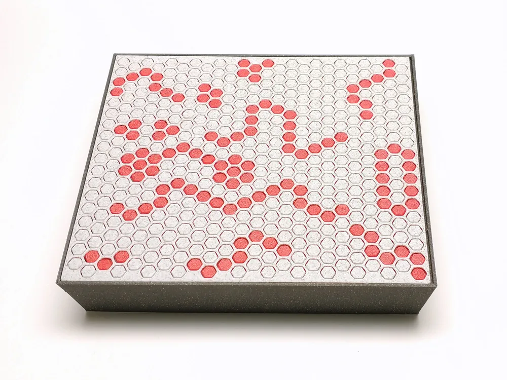 Print-in-Place Hex Pixel Panel by lobocnc - MakerWorld