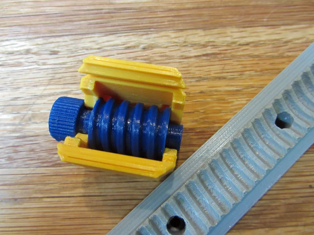 Rack & Worm Linear Slide by LoboCNC - MakerWorld