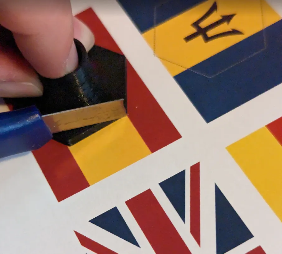 Hexagonal building blocks of visited countries by distrubi - MakerWorld