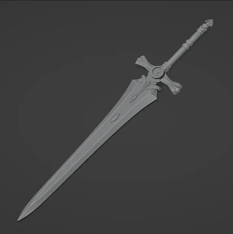 genshin-impact-White Iron Greatsword by 香香烧烤 - MakerWorld