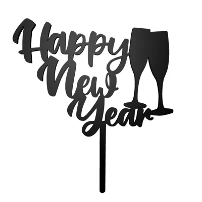 Happy New Year Cake Topper by Diaprint-3D - MakerWorld