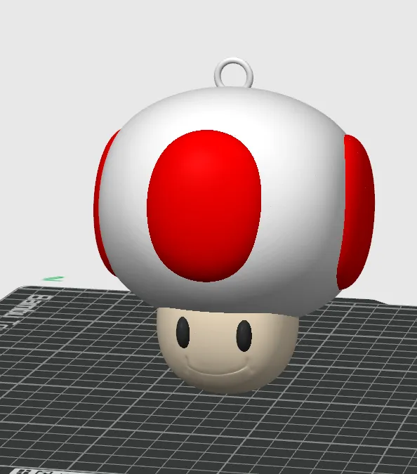 Toad from mario christmas tree charm or key ring by LibroONE - MakerWorld