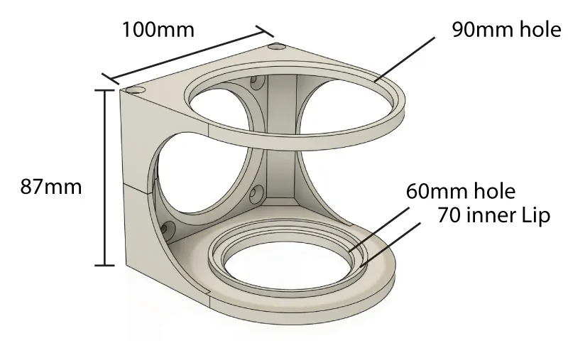 Wall Mount Lens Holder by adam.filipowicz - MakerWorld