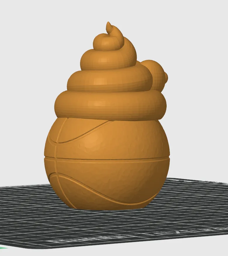 Poop Basketball trophy by LordCGD - MakerWorld