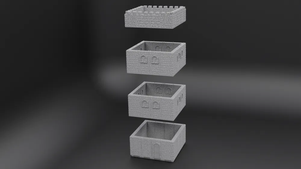 DnD Terrain Structure Core set by battle.deancz - MakerWorld
