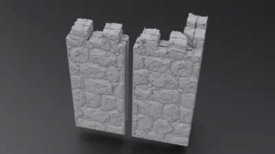 DnD Terrain Castle Walls Textures by battle.deancz - MakerWorld