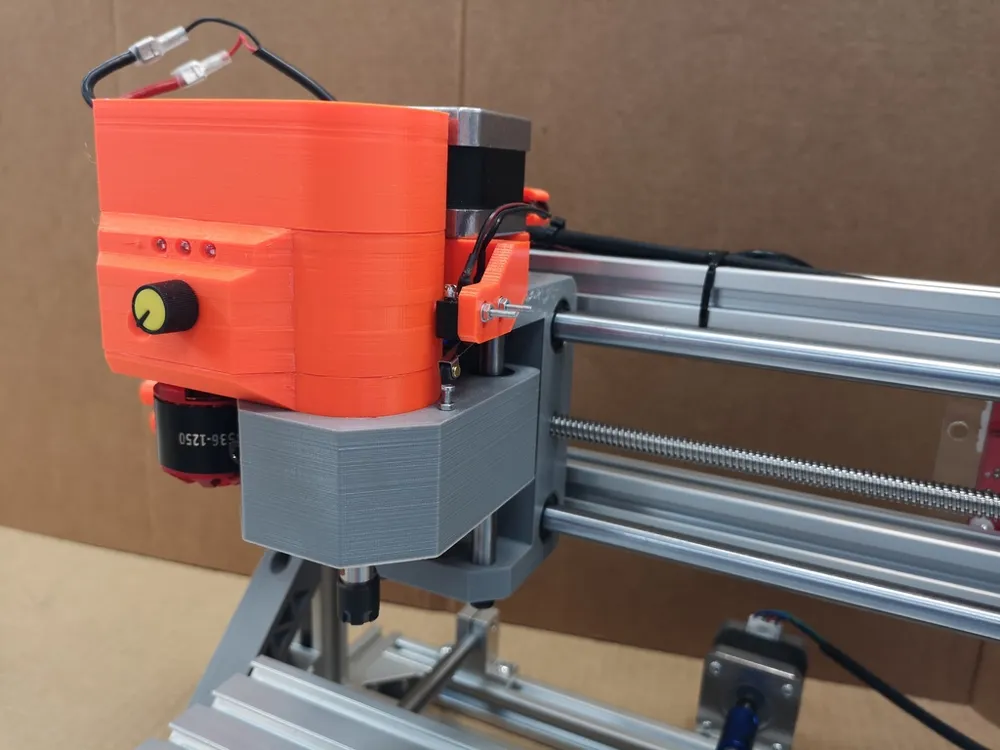 CNC 3018 upgrade with BLDC motor spindle with ER8 spring collet chuck ...