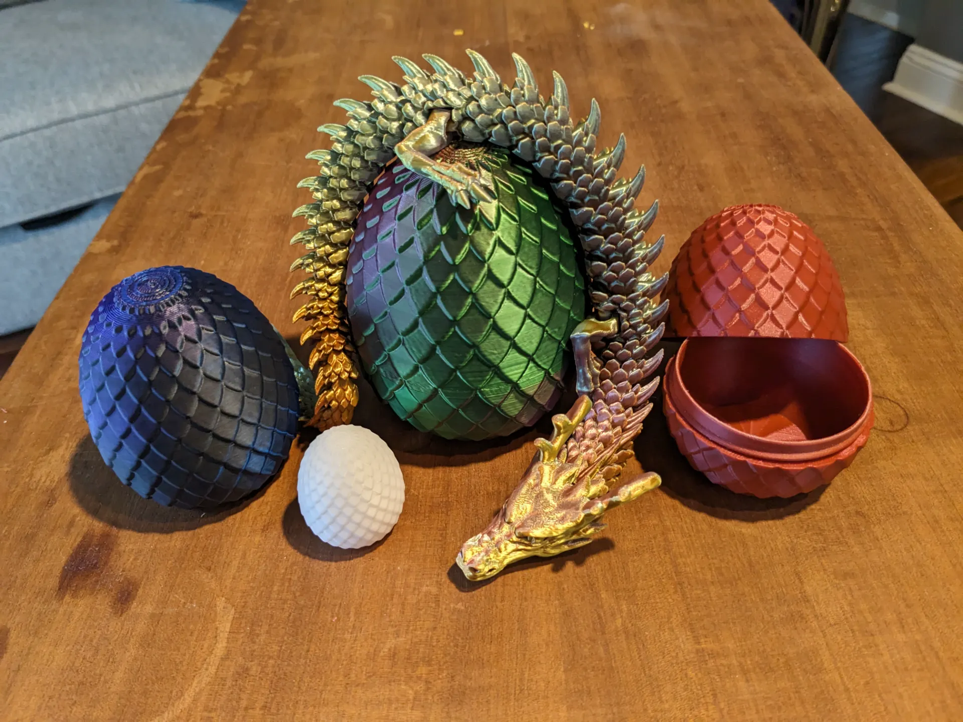 Large Threaded Dragon Egg by SprocketStudios MakerWorld: Download Free 3D Models