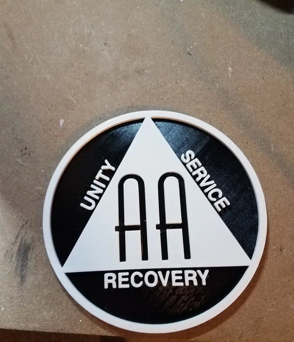 Alcoholics Anonymous symbol (AA) by Tech_Outreach - MakerWorld