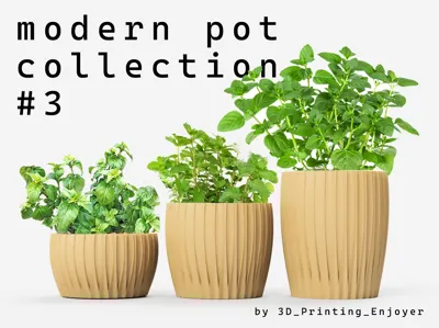 modern pot collection #7 by 3D_Printing_Enjoyer - MakerWorld