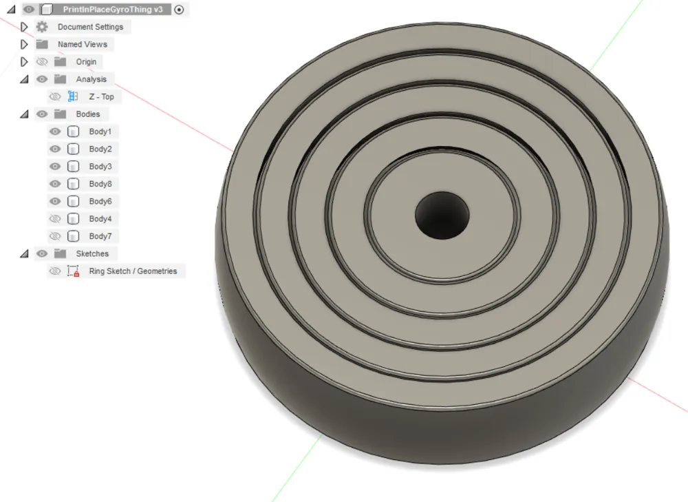 Print In Place Gyro Rings Fidget Toy (Fusion 360 File included) by ...