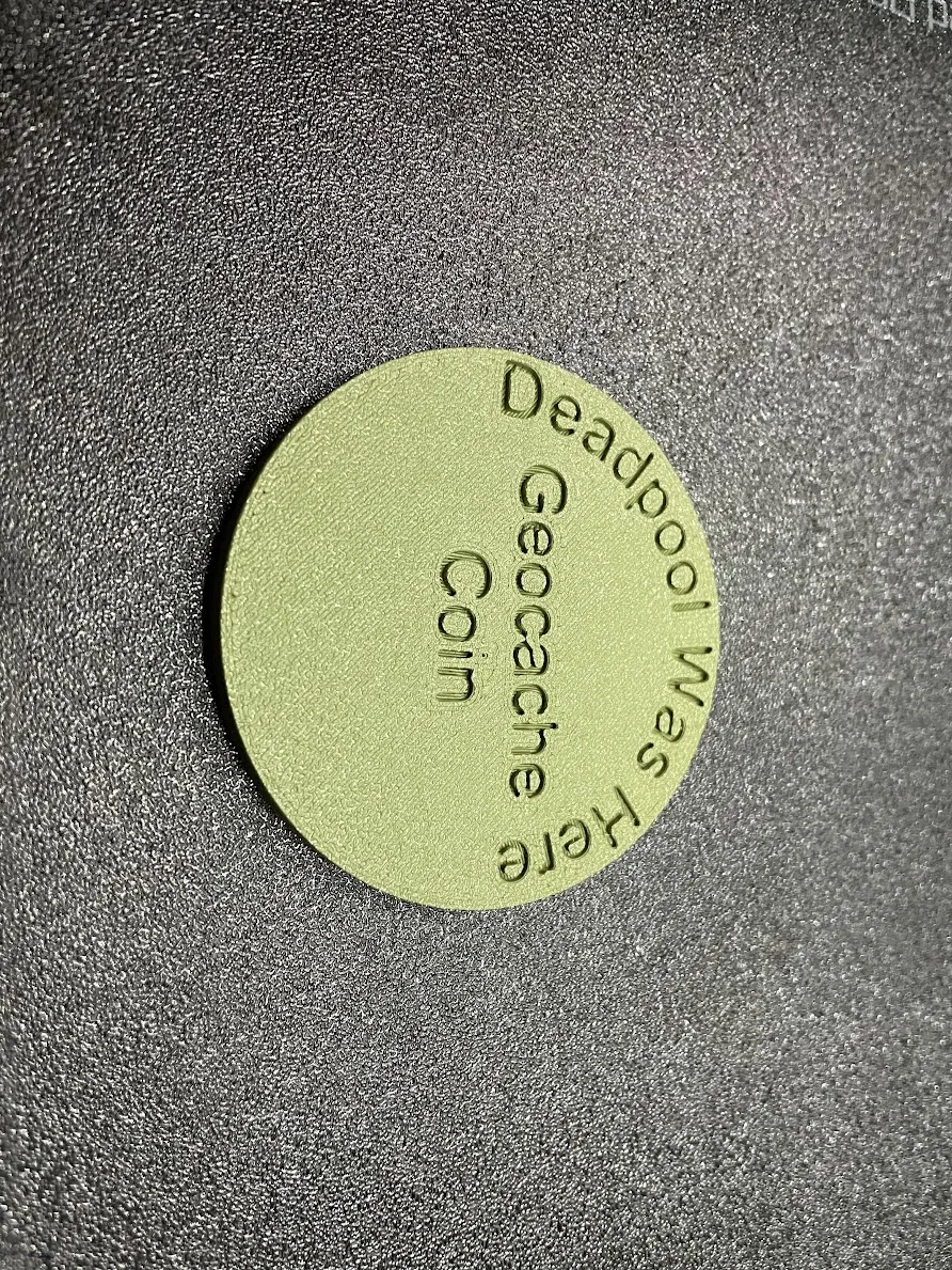 Deadpool Geocache Coin / Token by lordachoo - MakerWorld