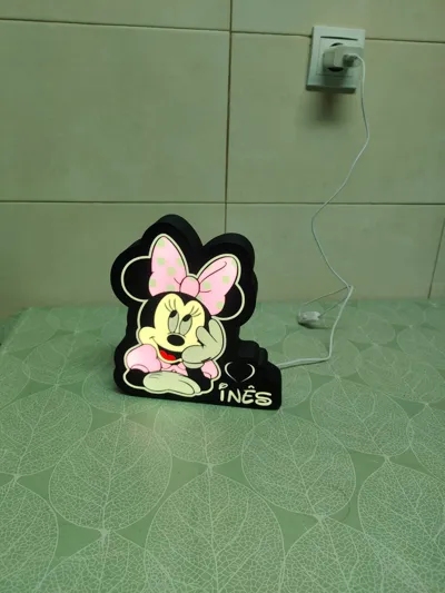 Minnie Mouse LED Light box by GEOPRINTAUS - MakerWorld