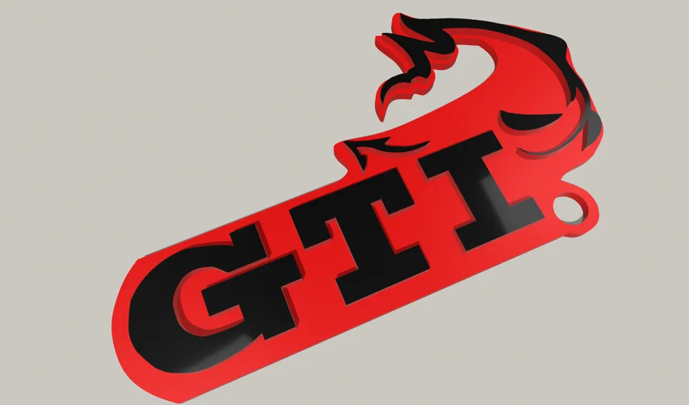 VW GTI Keychain by LaSquina3D - MakerWorld