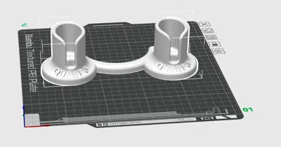 Meta Quest 3 Headset & Controller wall mounts by ByteSlinger - MakerWorld