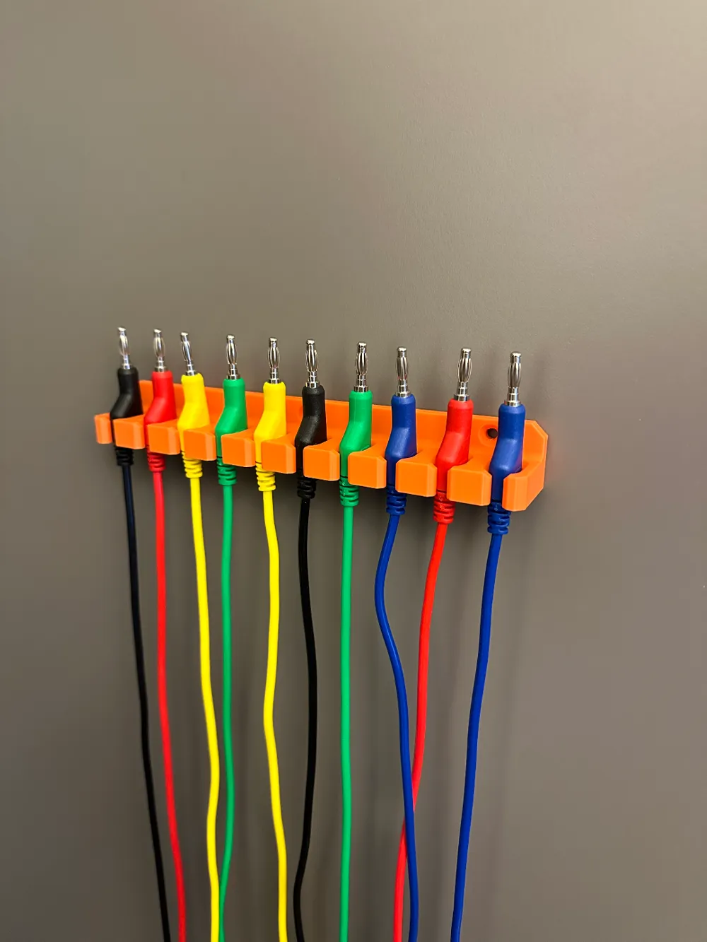 Cable Holder for laboratory-style 4 mm banana plugs | Lab wire | test ...