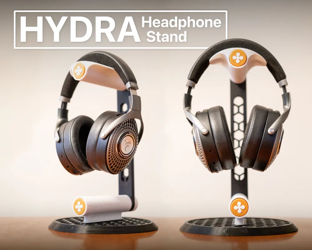 Hydra Single & Multi Headphone Holder by GodSci - MakerWorld