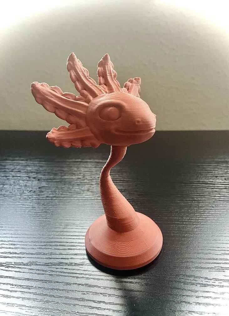 Cute smiling Axolotl Statue by EndK7Designs - MakerWorld