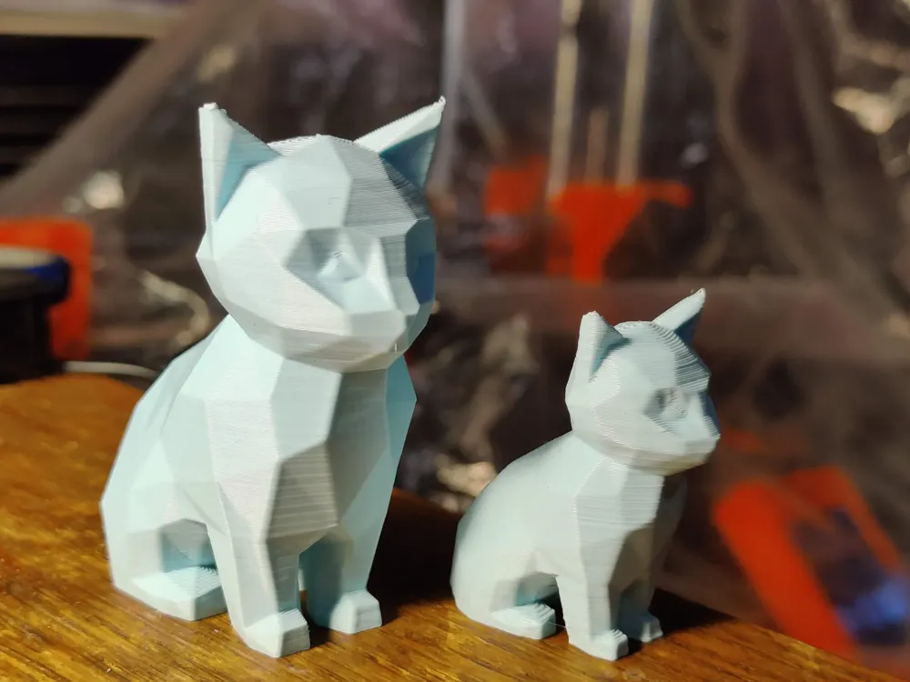 Cute Low Poly Cat 二次创作 - 来自 Hanti_3d - MakerWorld
