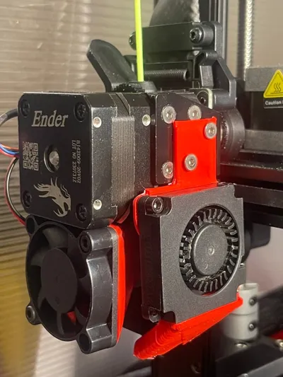 ENDER 3 V3 SE Hot end Heatsink 25mm-40mm UPGRADE 40MM FAN SHROUD duct by brookse3d - MakerWorld