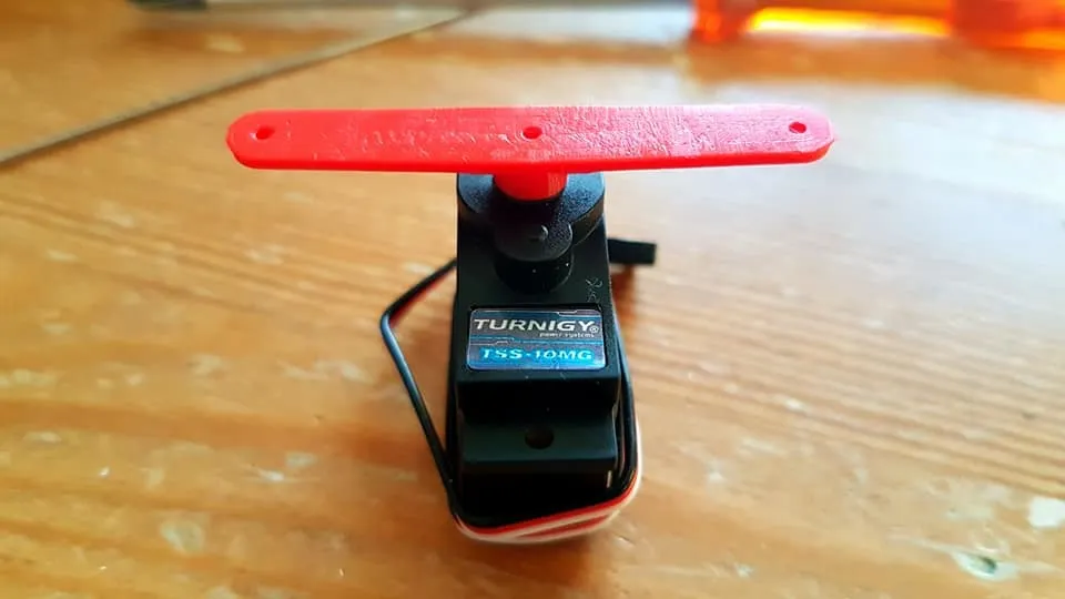 Mr2web's 9g 40mm Servo Arm for 4mm pinion by mr2web - MakerWorld