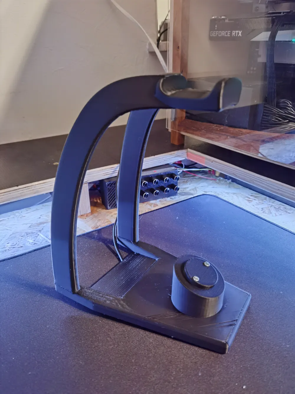 Headset stand with integrated charging station for Logitech mice by ...