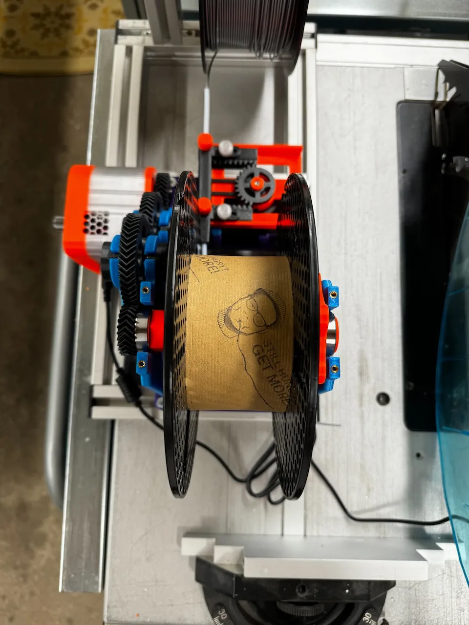 Awesome Filament Spool Rewinder - Addition by YVL-DZ - MakerWorld