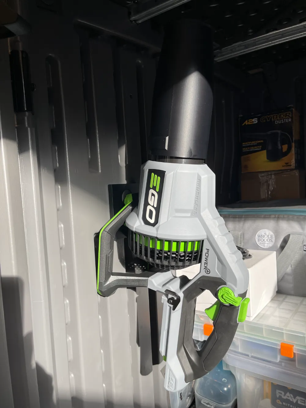 Ego Blower Sun Cast Shed Mount by David D. - MakerWorld