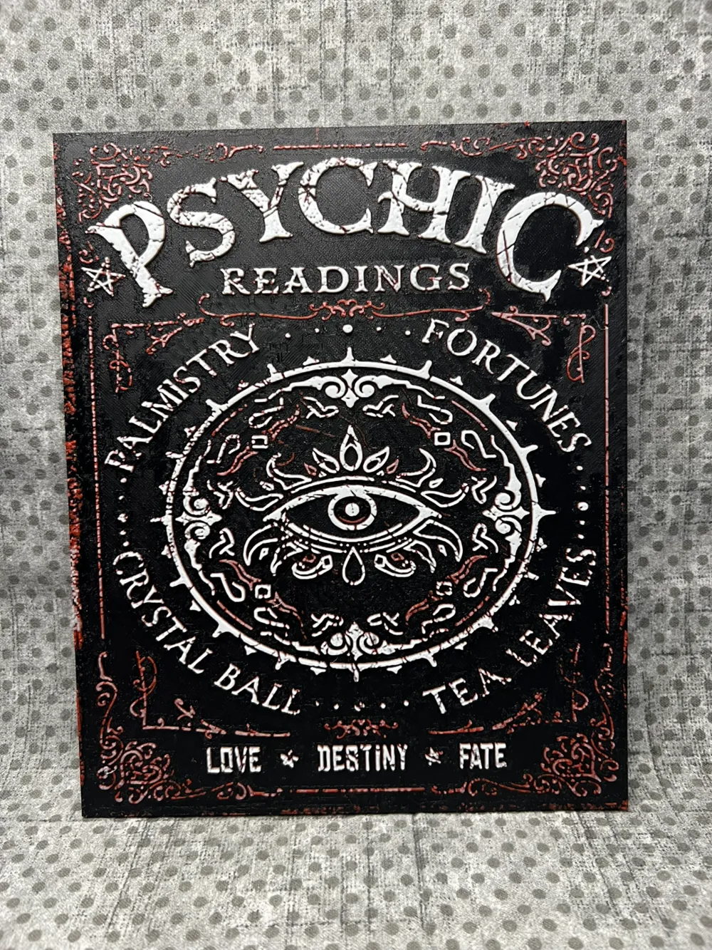 Psychic readings sign Hueforge wall art filament painting by Gator_1605 ...
