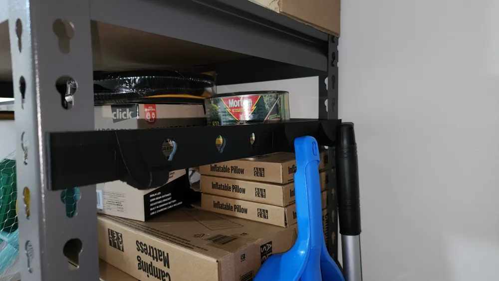 Bunnings Montgomery Shelf Side Hanger Bracket Strip with Hooks by ...