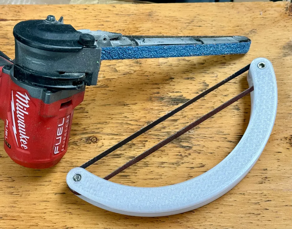 bow sander for bandfile sanding belts (18" x 1/2" & 13" x 3/8") by ...