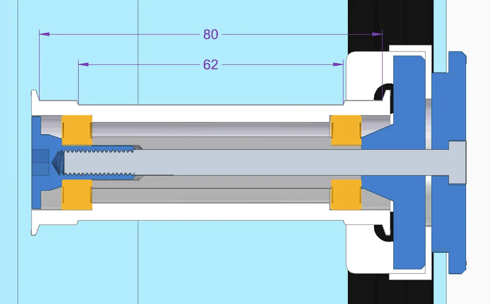 Ender 6 - Inside spool holder with bearing by Haunter1982 - MakerWorld