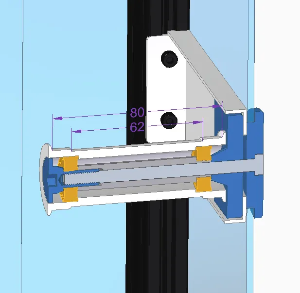 Ender 6 - Inside spool holder with bearing by Haunter1982 - MakerWorld