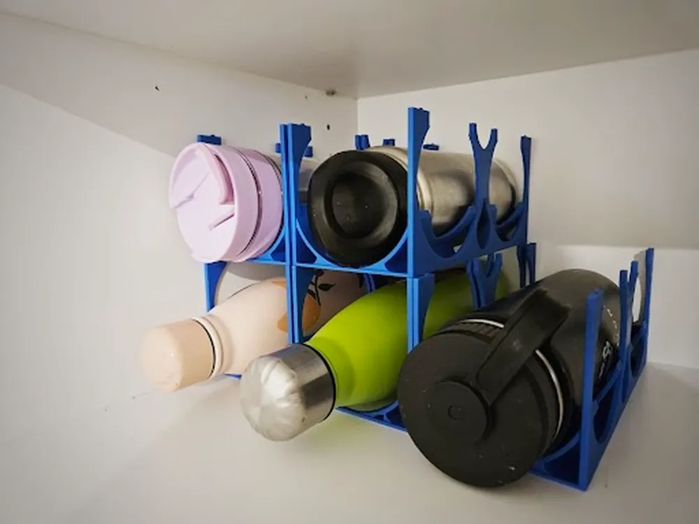 Stacking Bottle Holder Remixed by ZipollaLab - MakerWorld