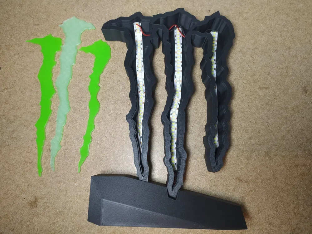 Monster Energy Spot LED by Zouzou Factory - MakerWorld