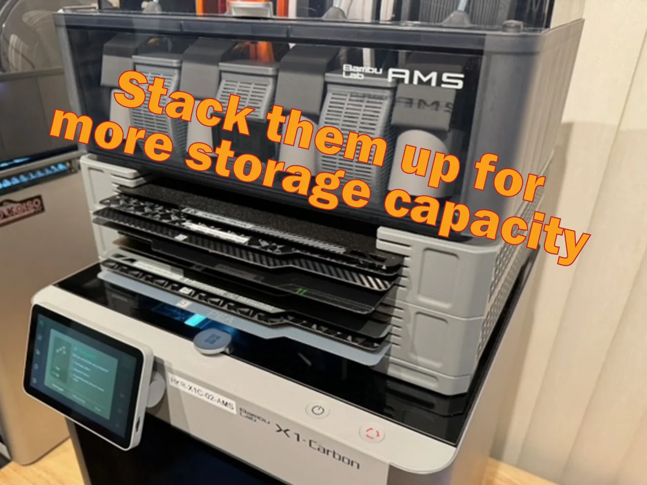 HKR Build Plate Storage - Stackable - Under AMS by Hiro Koiso Racing ...