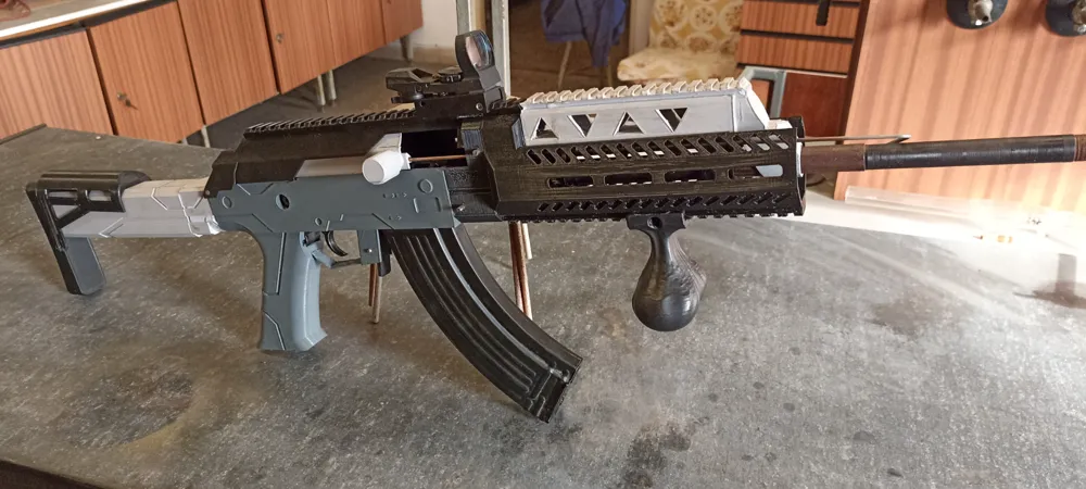 Sci-fi airsoft replica, cover ak Remixed by nbalet - MakerWorld