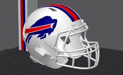 Buffalo Bills Helmet by GetpPinted3D - MakerWorld
