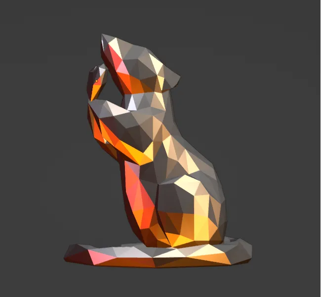 Valentino The Rat - Low Poly/Supportless/Infillless by Macroglossum ...