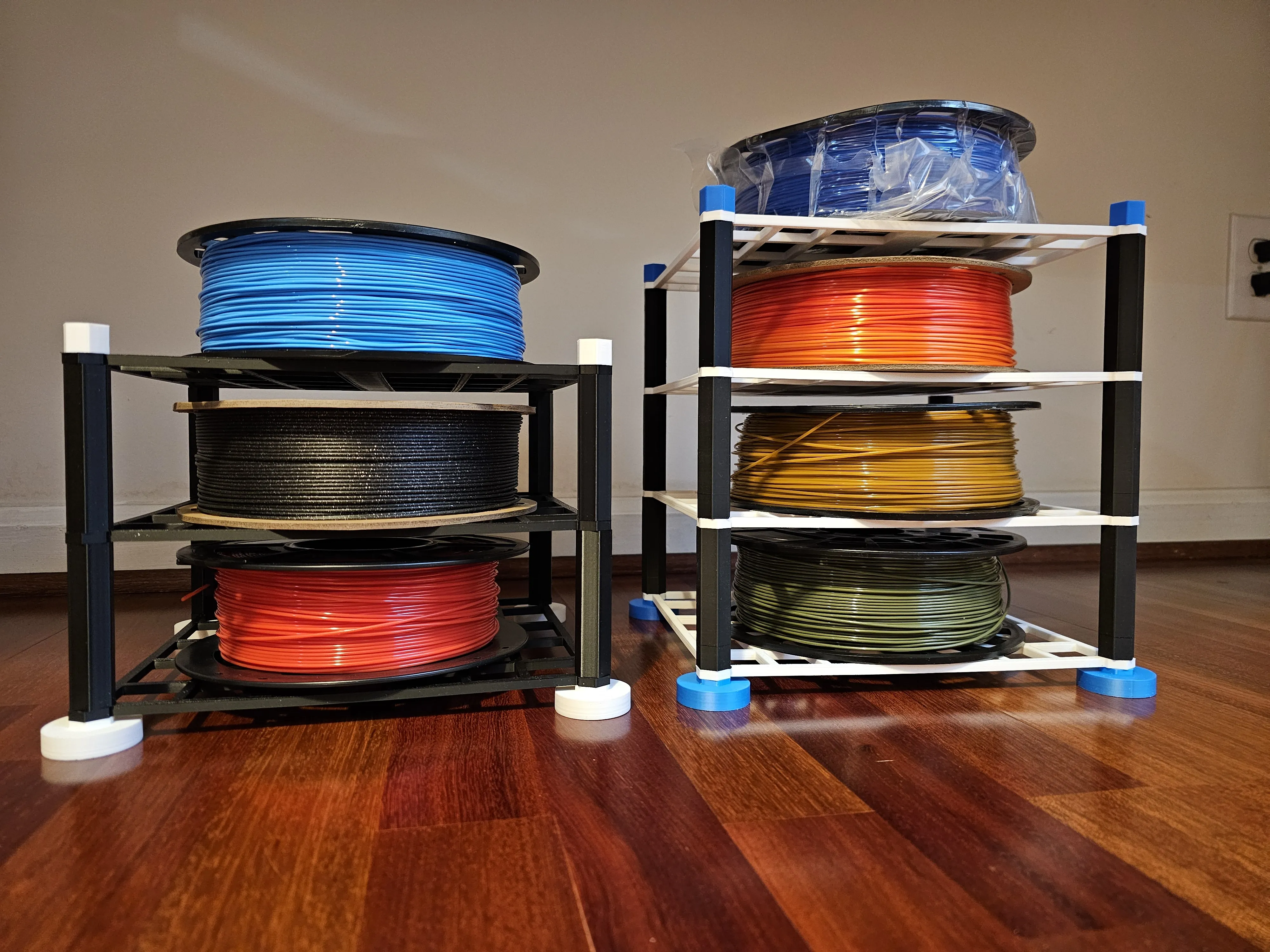Filament Spool Shelf System No Hardware Needed! - Free 3D Print Model ...
