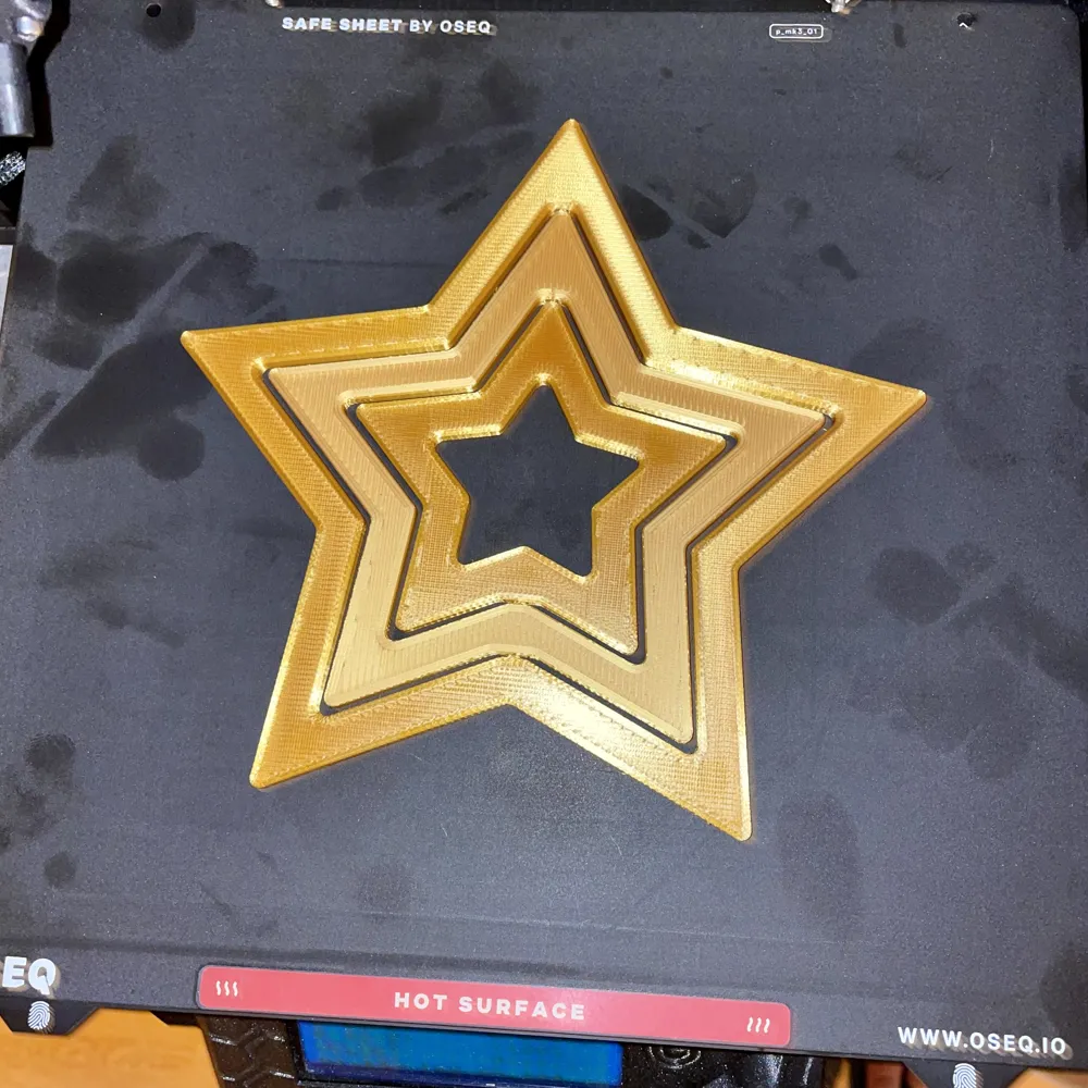 Spinning star ornament by G.design MakerWorld: Download Free 3D Models