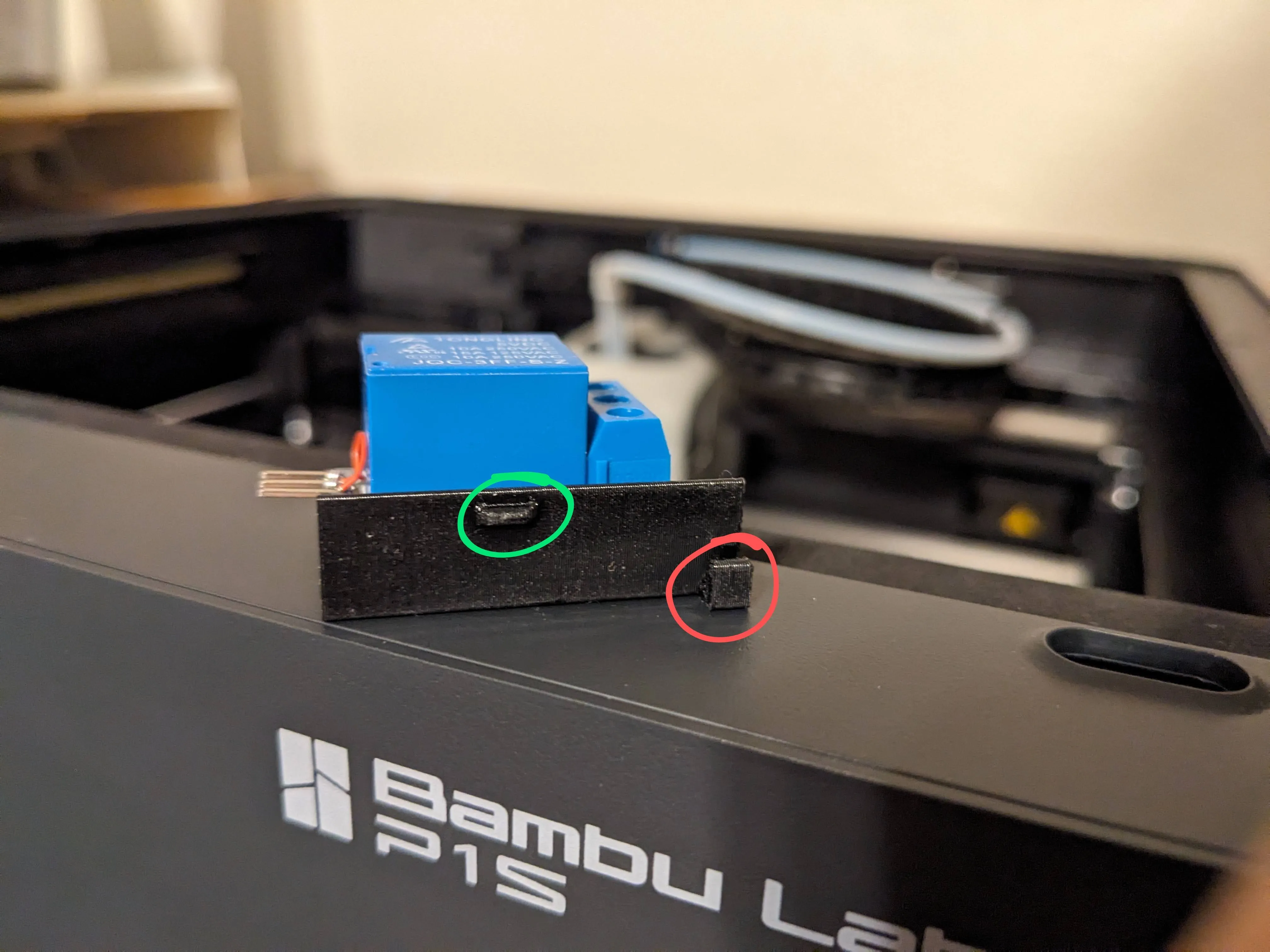 P1 Series Relay Mount (LED Lighting) - Free 3D Print Model - MakerWorld