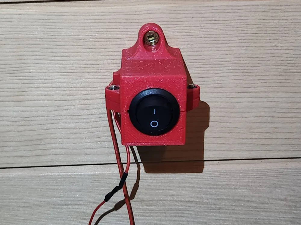 Round Rocker Switch Housing Wall Mount by ThomaS - MakerWorld